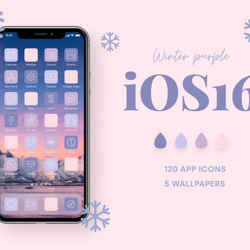 Purple App Icons - Etsy