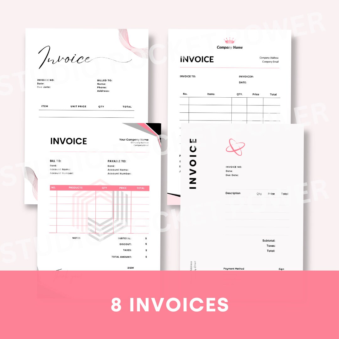 Canva Invoice Template to Create a Beautiful Invoice for Your Small ...