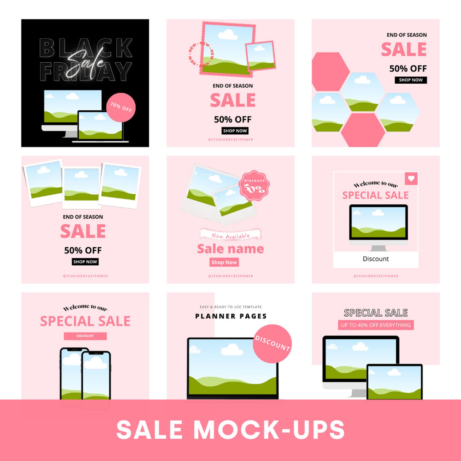 40 Mockup Templates | Canva Templates to Sell Your Digital Products ...