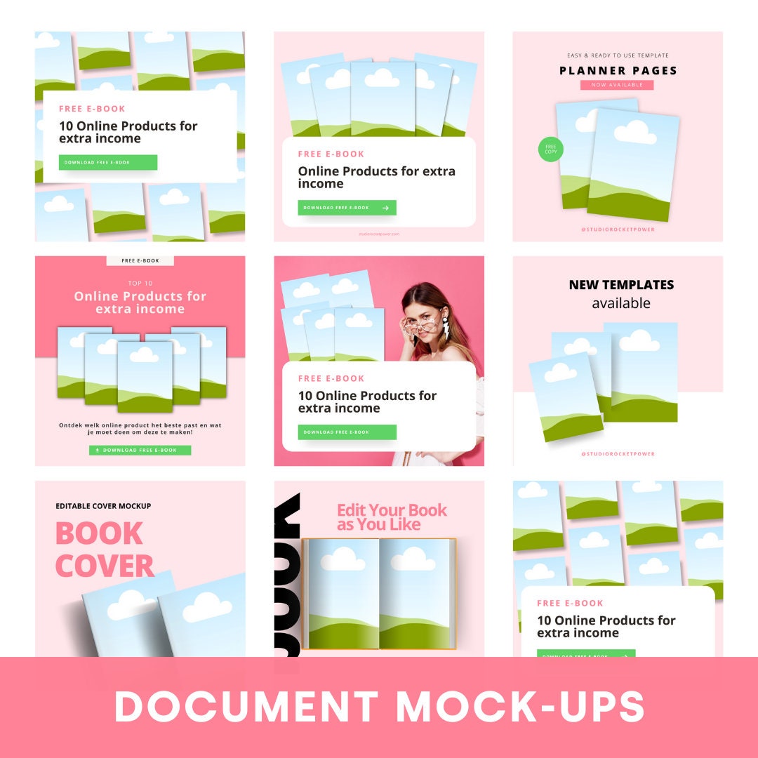 40 Mockup Templates | Canva Templates to Sell Your Digital Products ...
