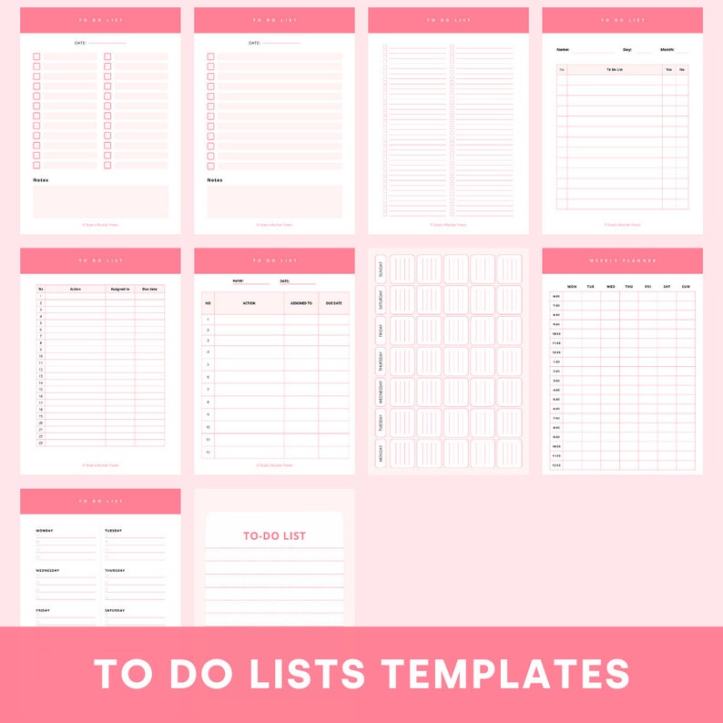 Pink to Do List Template | 20+ Pages Digital to Do List and Printable ...