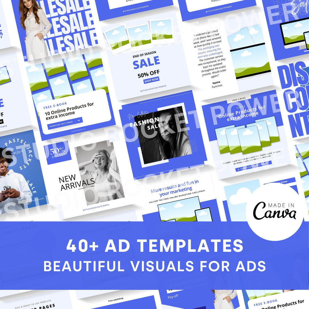 40+ Blue Facebook Ads Templates & Social Media Ads Templates | Editable ...