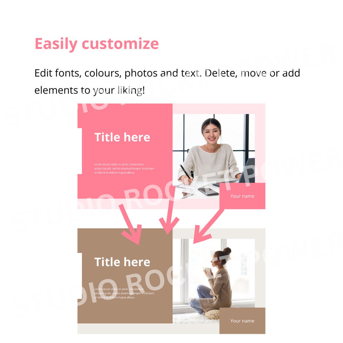 15 Pinterest Banner Templates | Pink Editable Canva Banner Mockup ...