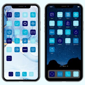Ios 16 App Icons Pack Blue Theme | 120 Blue iPhone Icons in 4 Colors ...