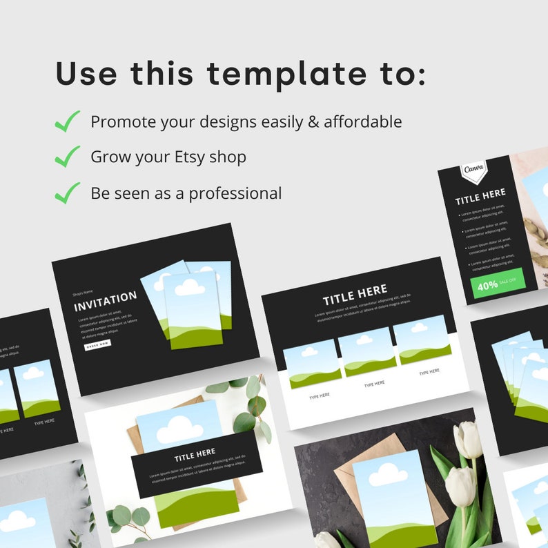 30 Invitation Mockup Templates | Editable Canva Templates | Etsy ...