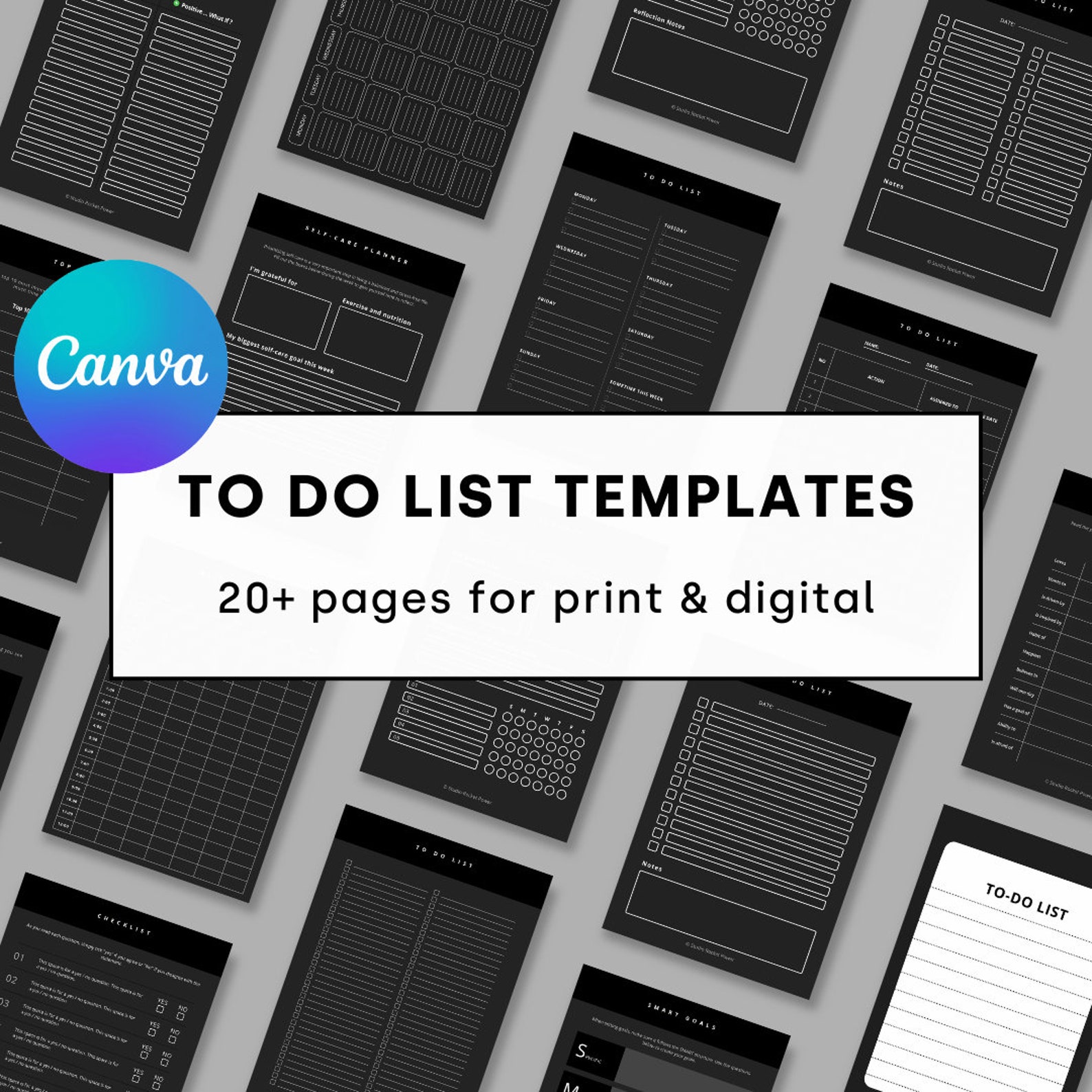 Black White to Do List Template | 20+ Pages Digital to Do List and ...