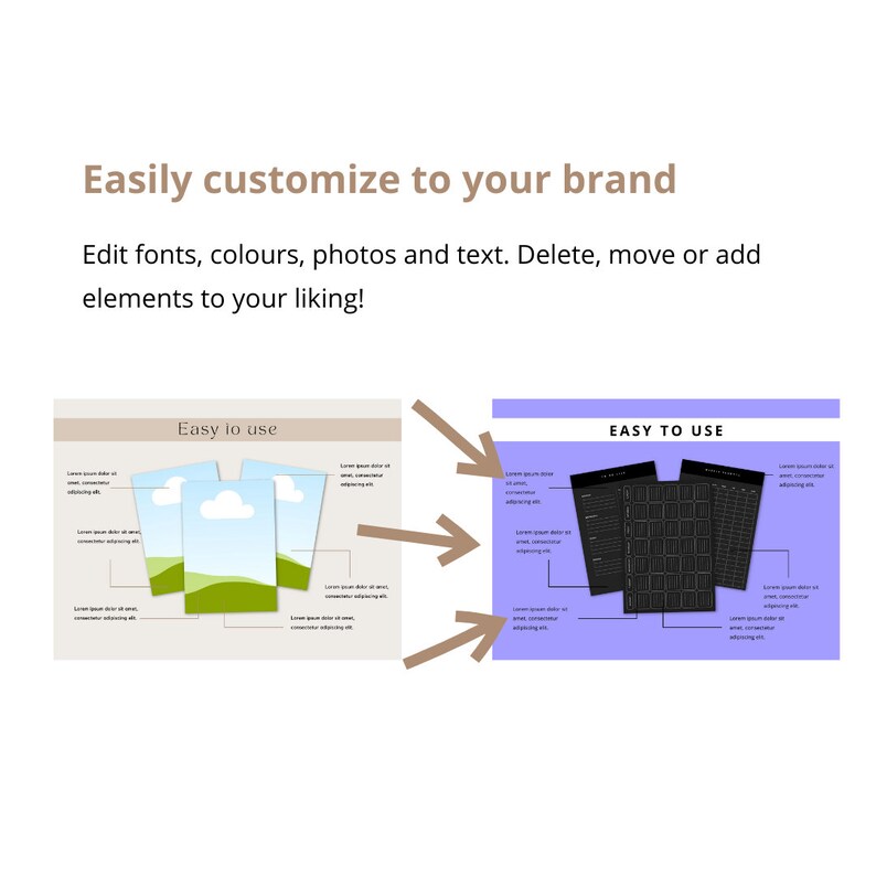 14 Neutral Planner Mock-up Templates | Editable Canva Templates | Etsy ...