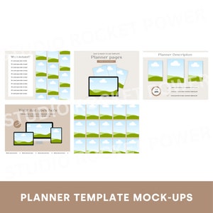 14 Neutral Planner Mock-up Templates | Editable Canva Templates | Etsy ...