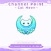 Moon (blue) Cat Channel Points for Twitch | Twitch Channel Point Icon ...
