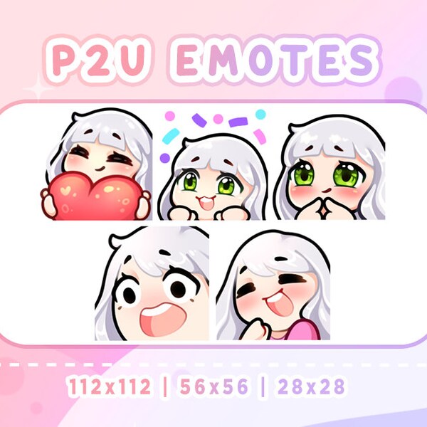Platinum Blonde Twitch Emote - Etsy