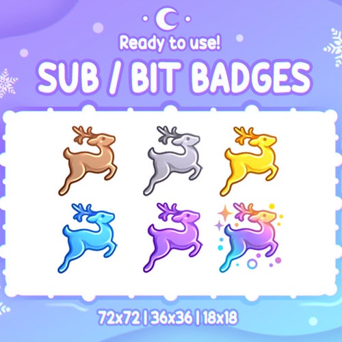CUTE BAT HALLOWEEN Sub & Bit Badges Twitch Graphics for - Etsy