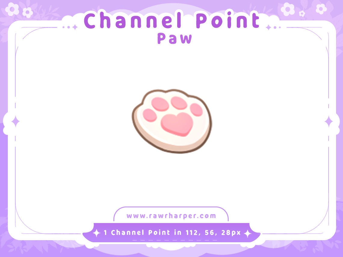 Cat Paw Channel Points for Twitch Twitch Channel Point Icon Twitch ...