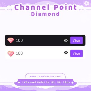 Diamond (pink) Channel Points for Twitch | Twitch Channel Point Icon ...