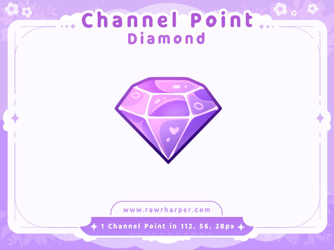 Diamond (purple) Channel Points for Twitch | Twitch Channel Point Icon ...