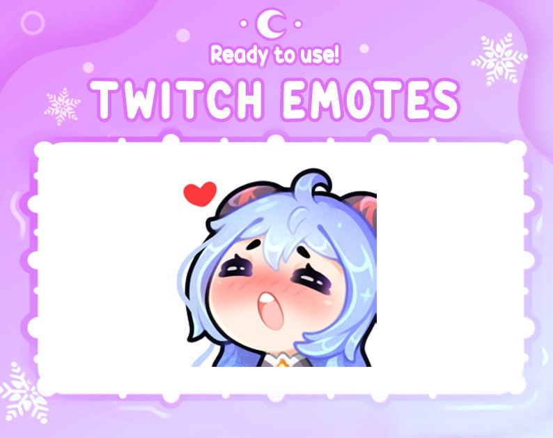 GANYU GASM EMOTE Twitch Graphics Genshin Impact Emotes - Etsy Singapore