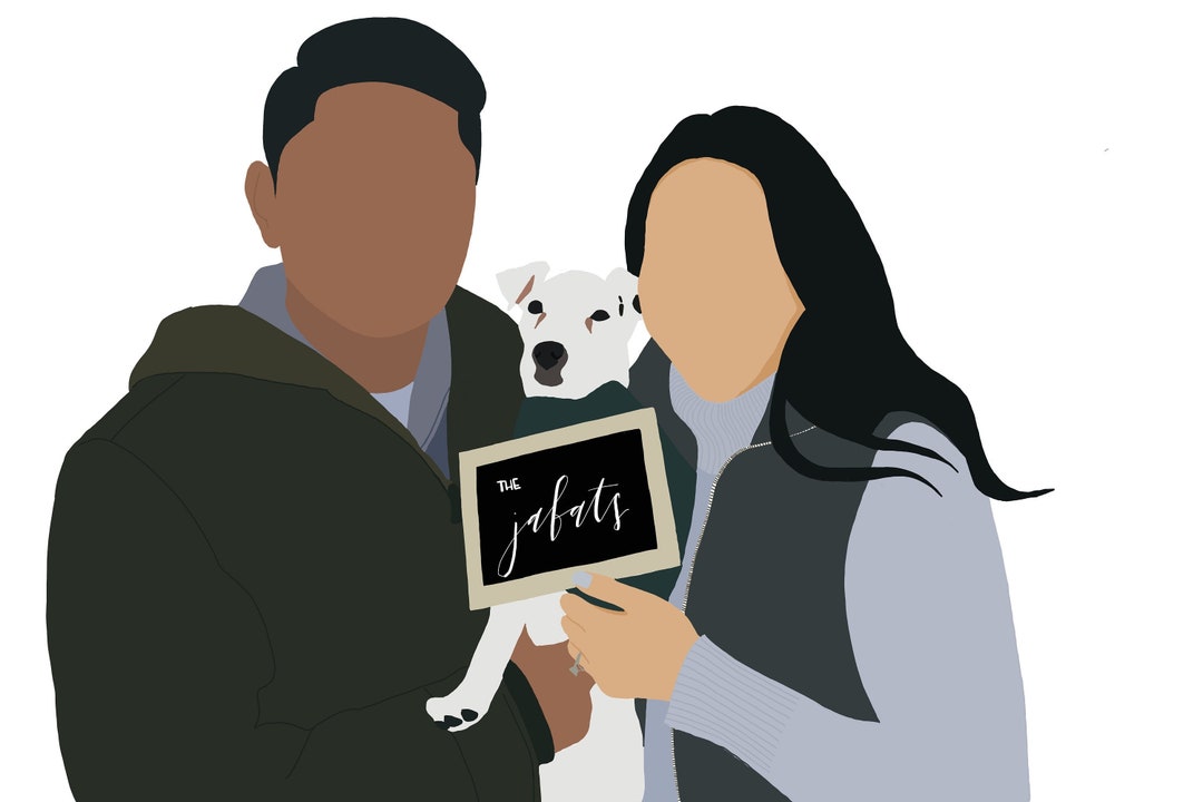 Faceless Custom Digital Portraits - Etsy