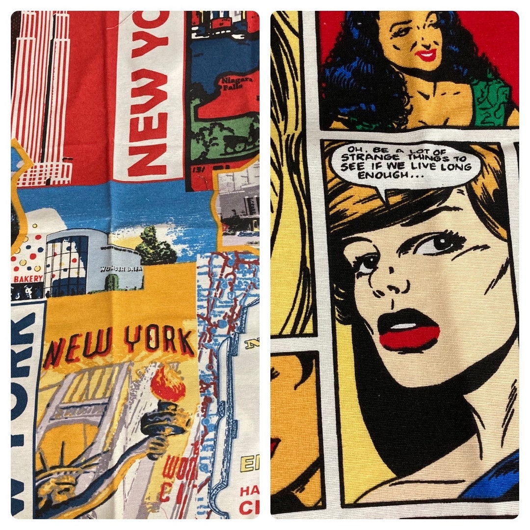 Remnant Comic Fabrics - Etsy