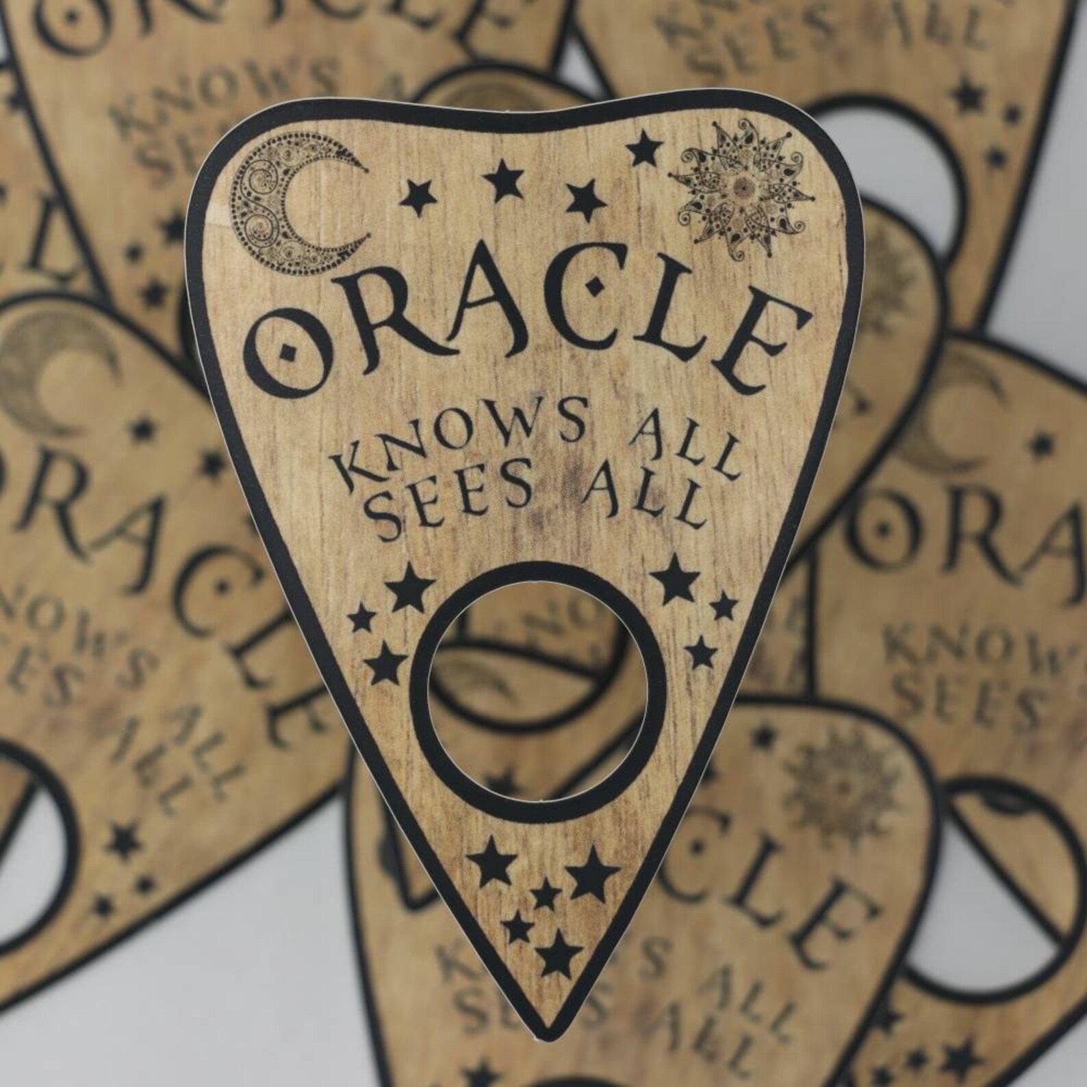 Oracle Ouija Style Planchette Matte Die Cut Stickers - Etsy
