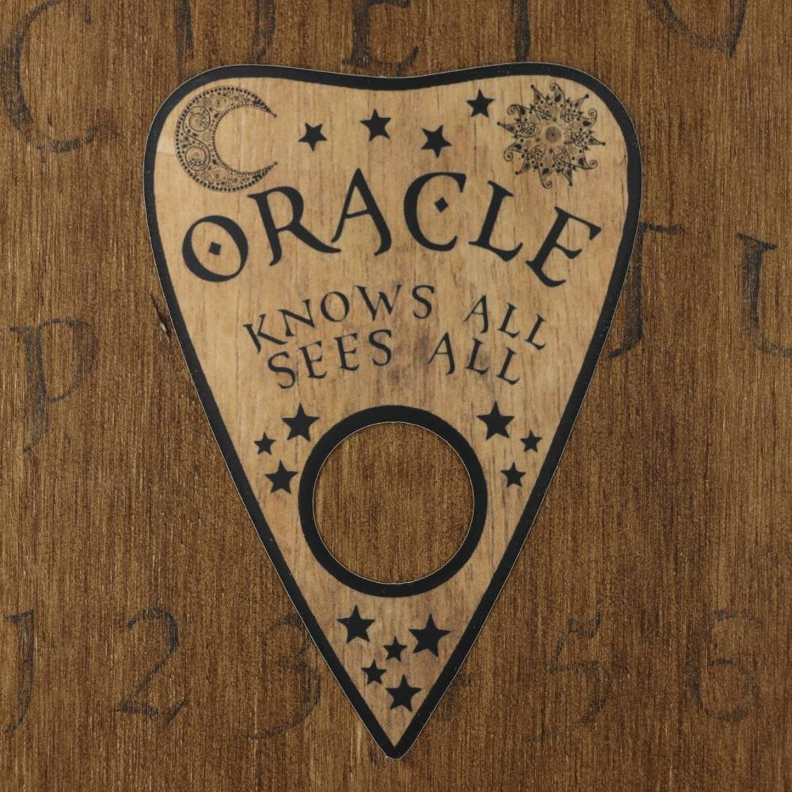 Oracle Ouija Style Planchette Matte Die Cut Stickers - Etsy
