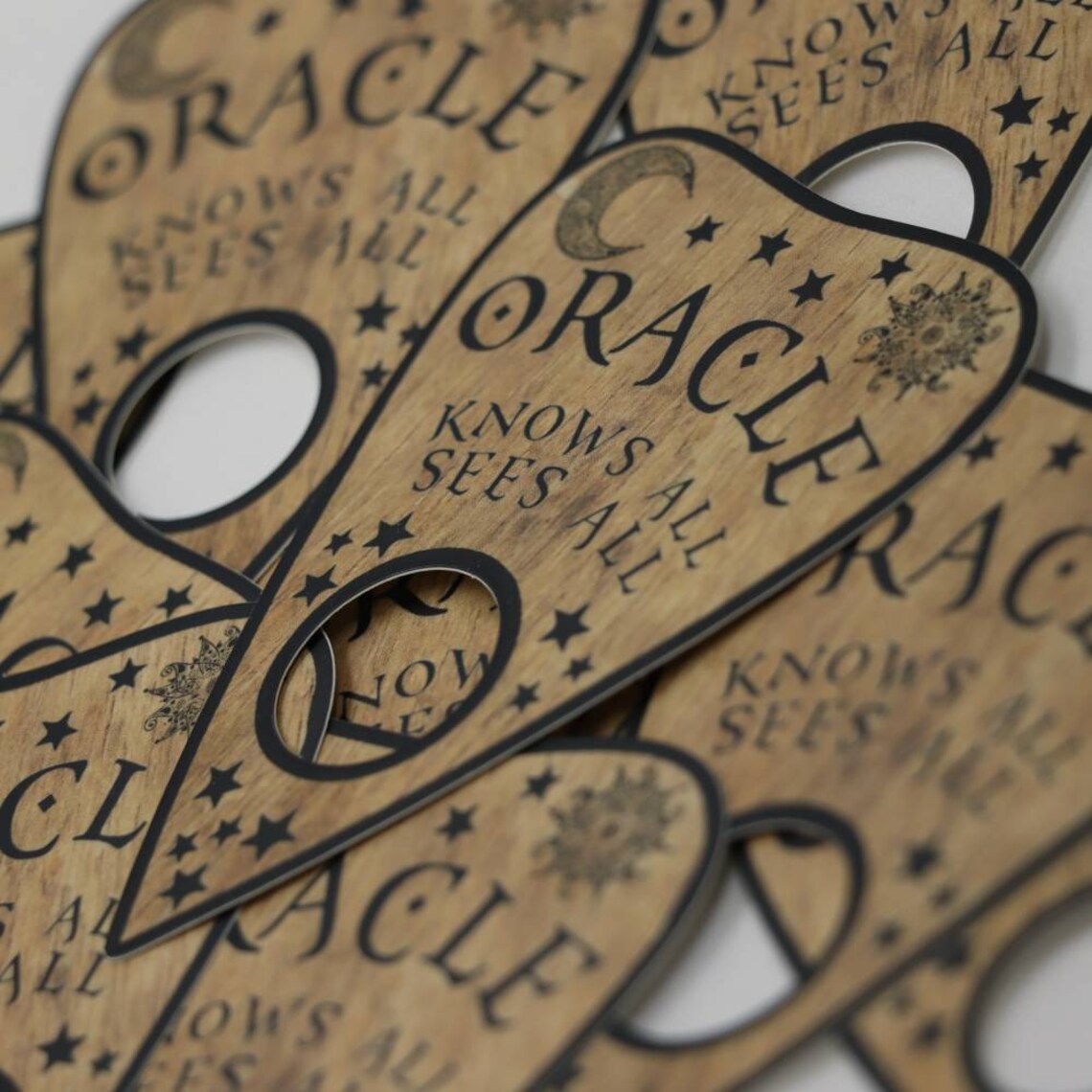 Oracle Ouija Style Planchette Matte Die Cut Stickers - Etsy