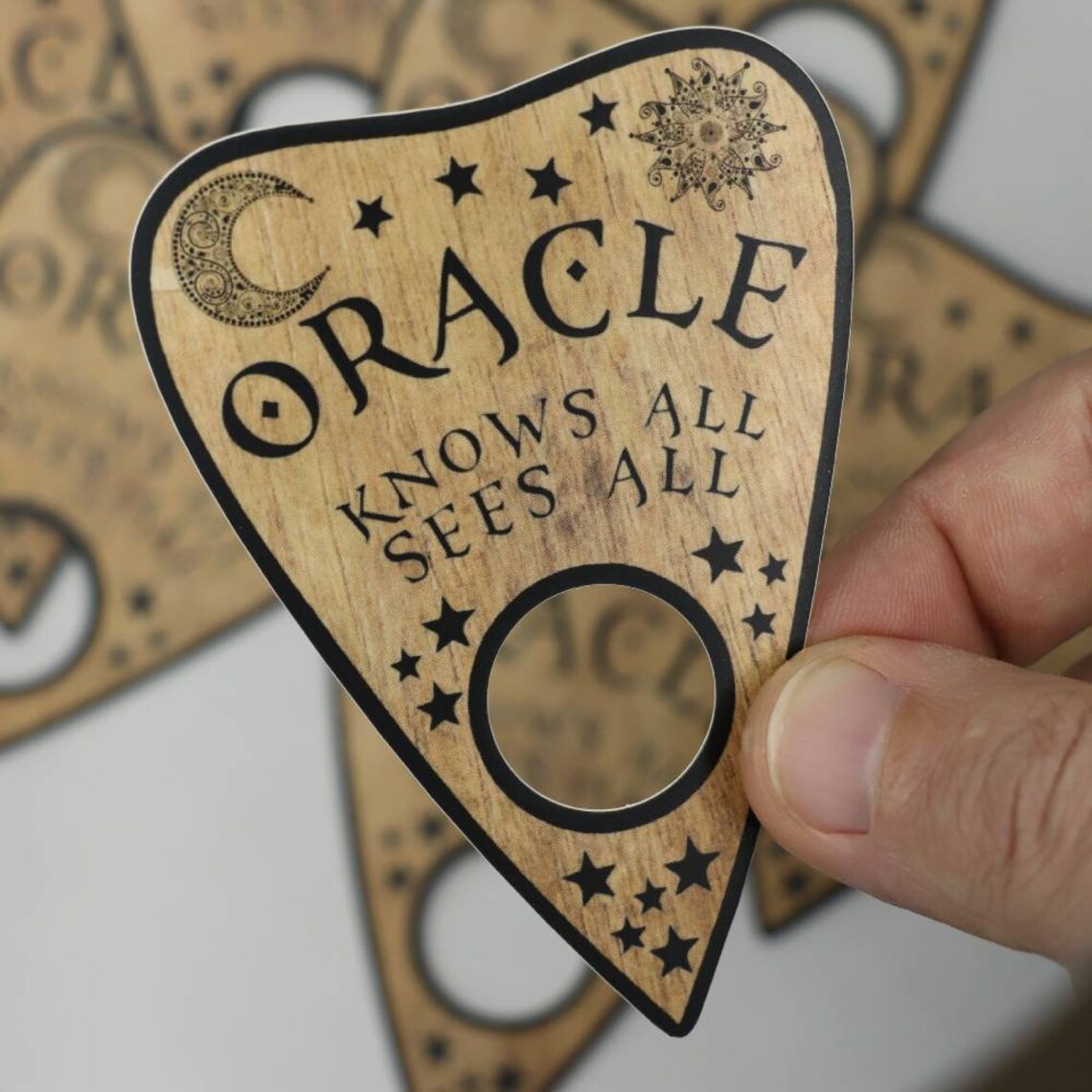 Oracle Ouija Style Planchette Matte Die Cut Stickers - Etsy