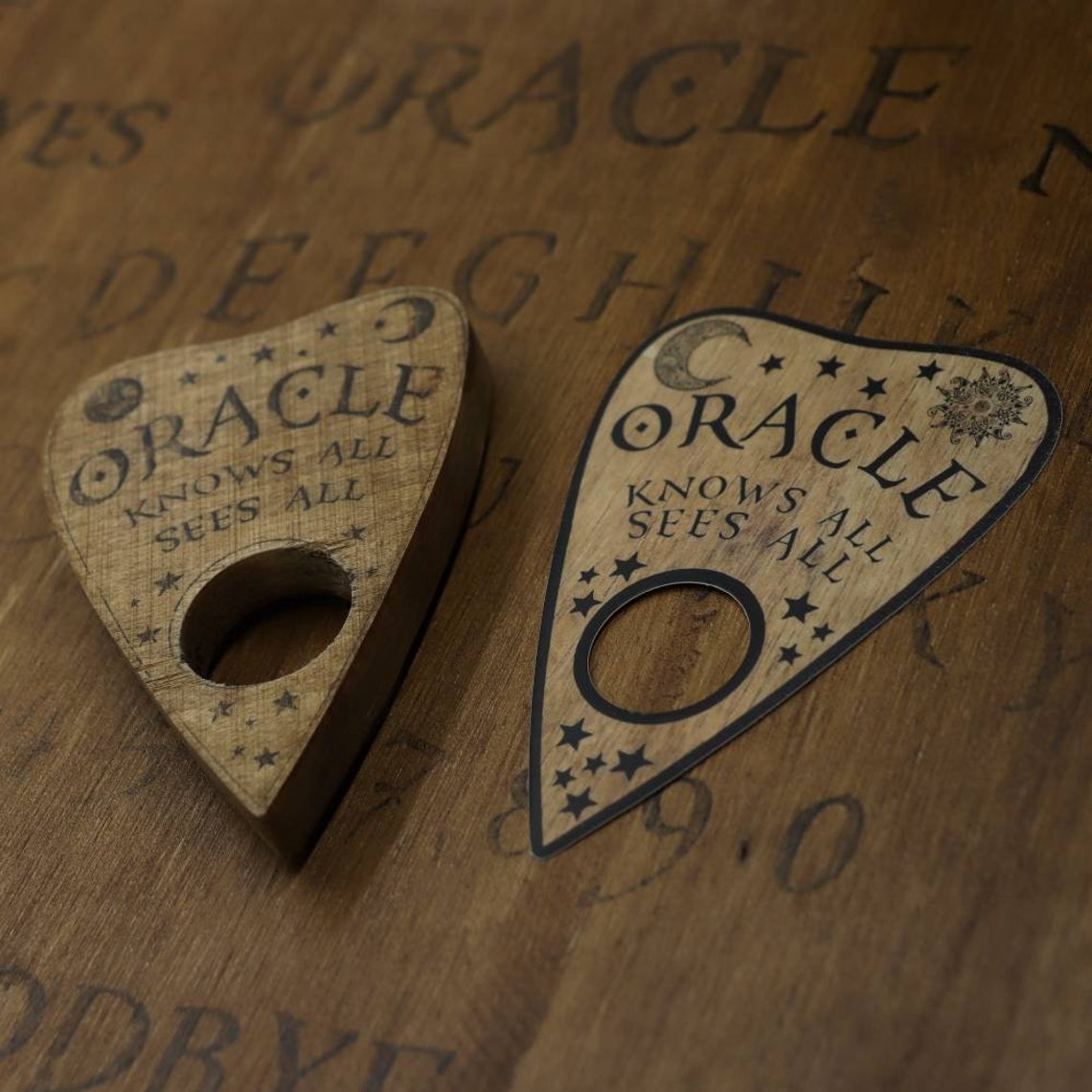 Oracle Ouija Style Planchette Matte Die Cut Stickers - Etsy