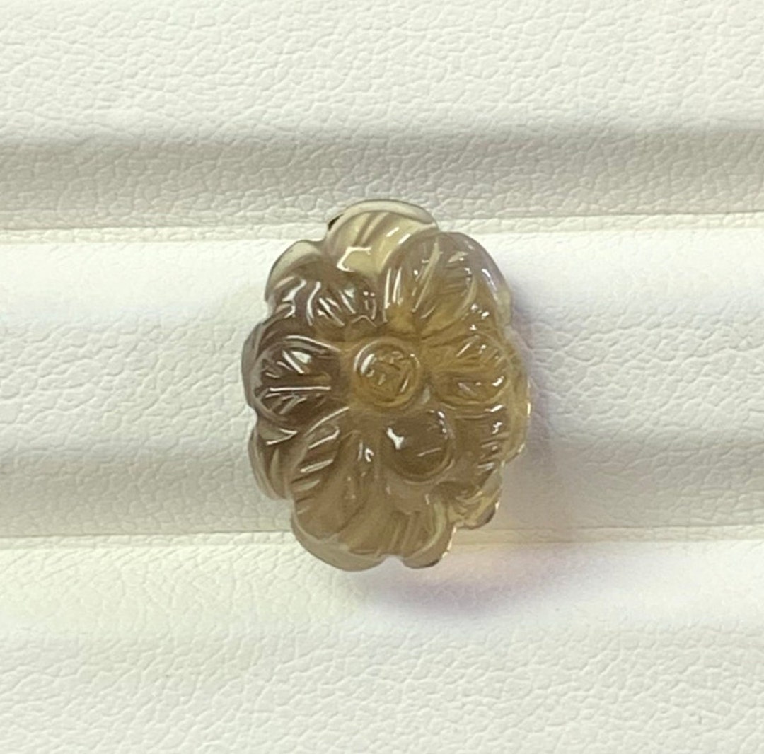 AAA Smokey Quartz Carved Stone Oval Shape Grade Quality Carving ...