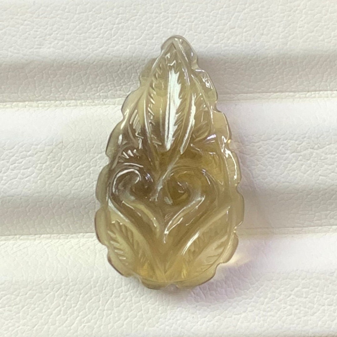 AAA Smokey Quartz Carved Stone Pear Shape Grade Quality Carving ...