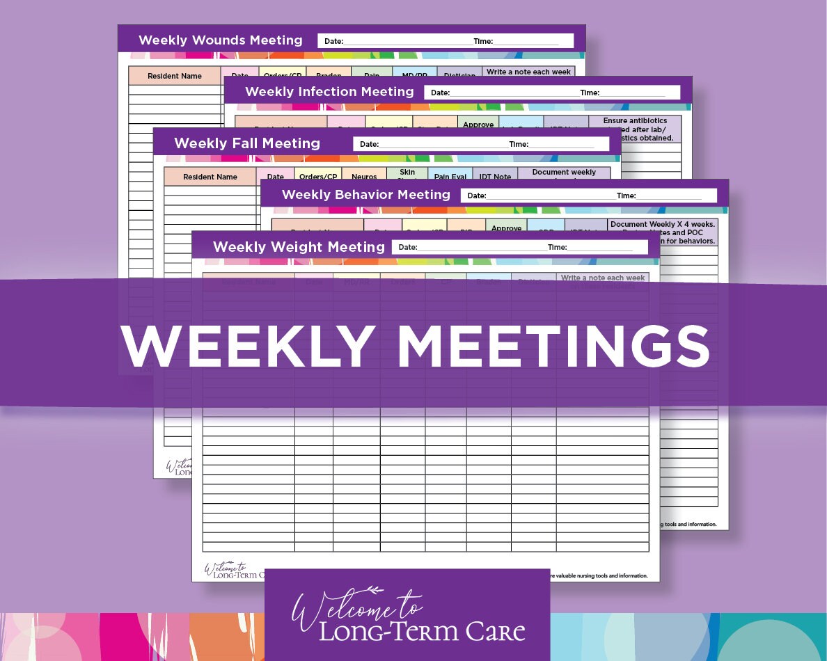 Weekly Meetings Bundle - Etsy