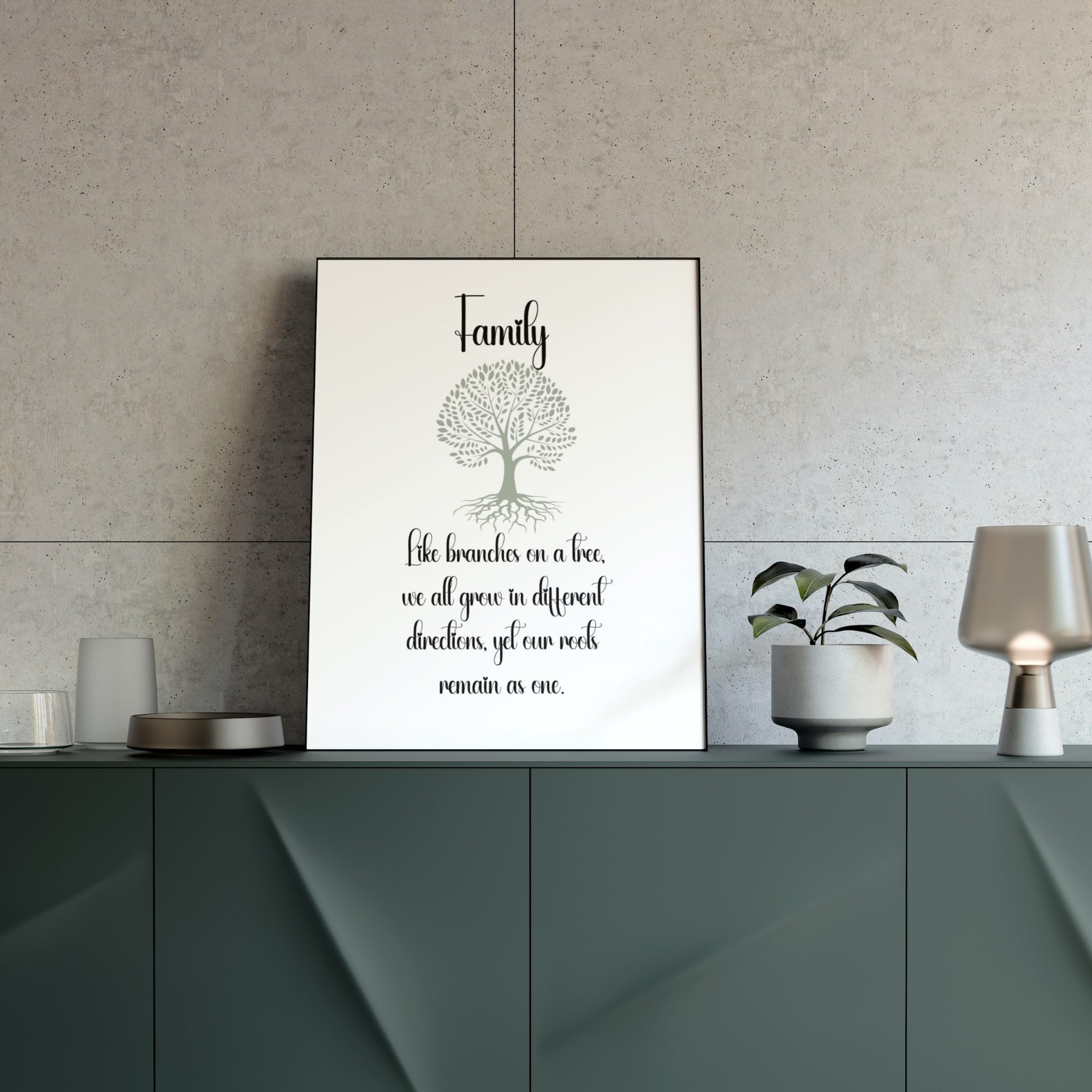 Family Tree Quote Print: Inspirational Saying (digital Download) - Etsy