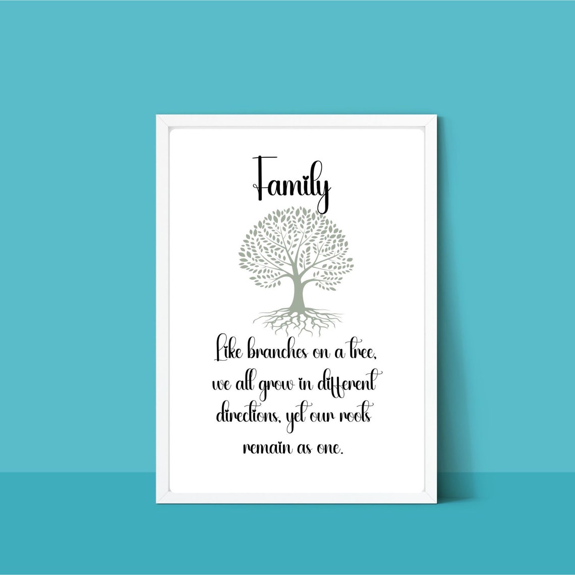 Family Tree Quote Print: Inspirational Saying (digital Download) - Etsy