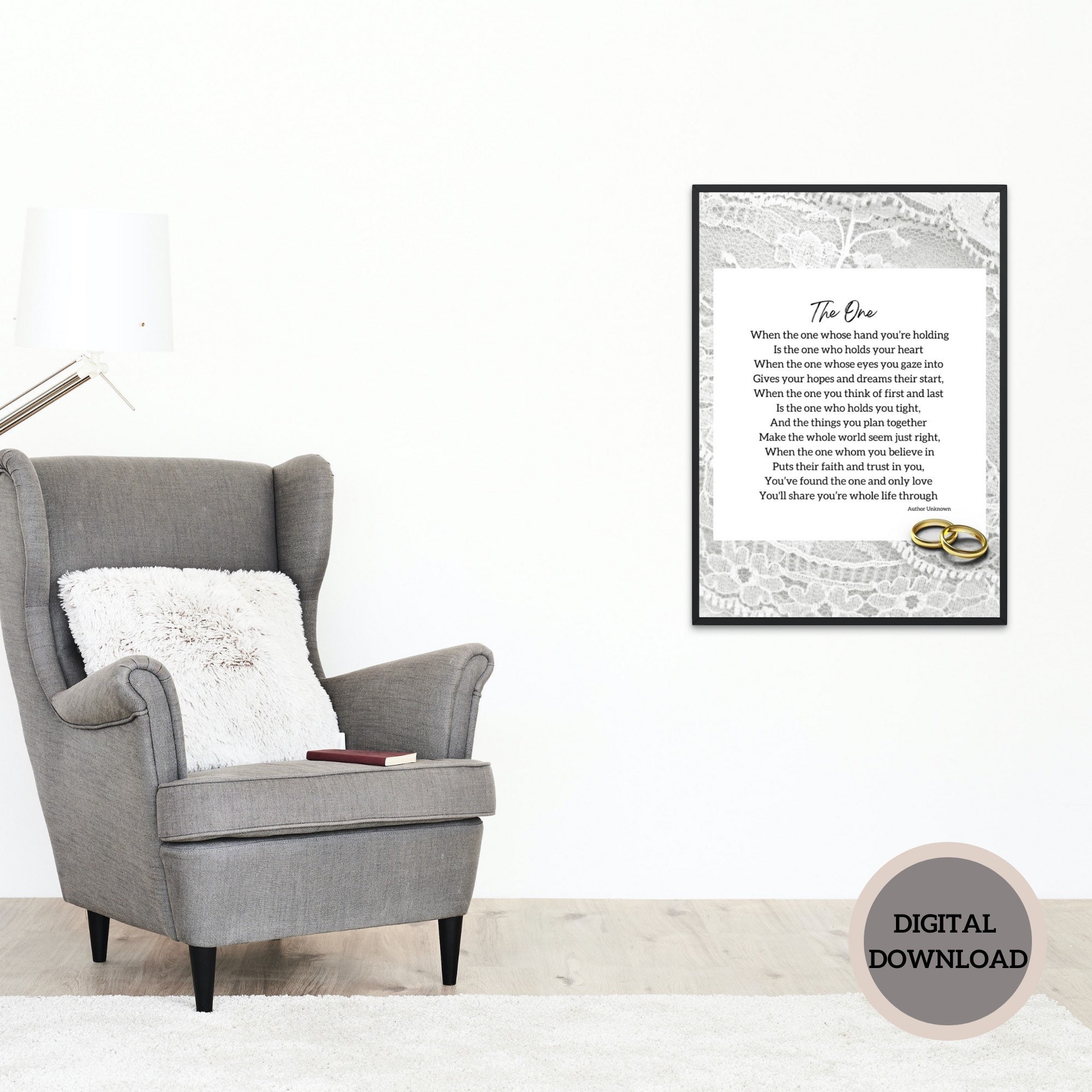 The One Wedding Sayings, Wedding Quotes, Wedding Printable, Shower Gift ...