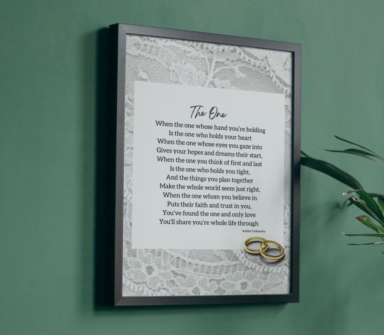 The One Wedding Sayings, Wedding Quotes, Wedding Printable, Shower Gift ...