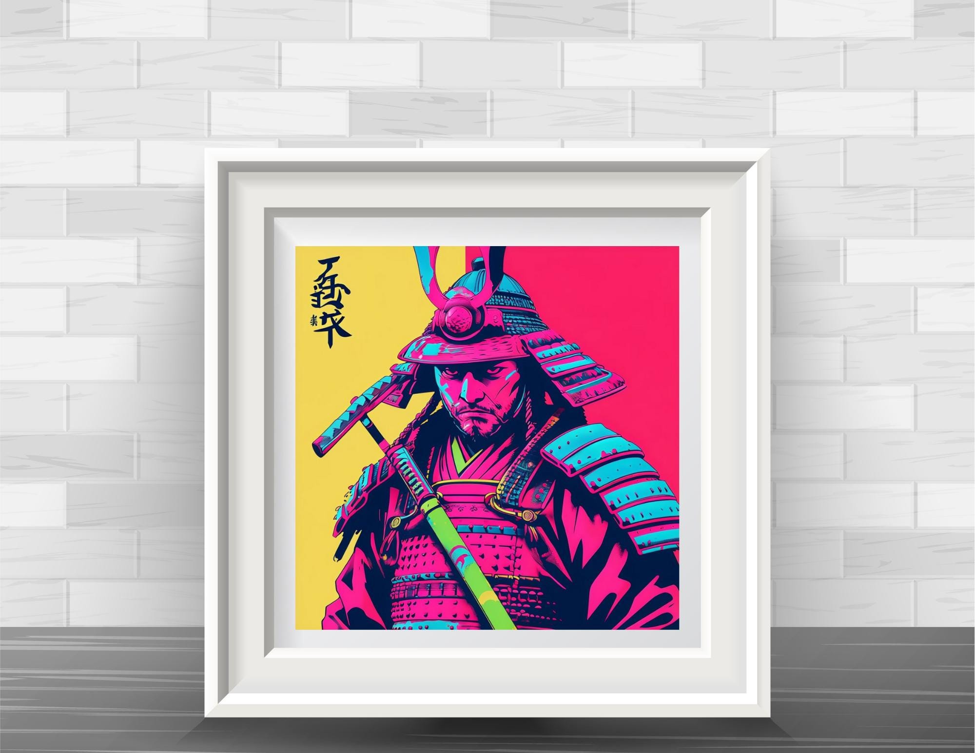 Samurai Pop Art Digital Download, Multiple Print Sizes - Etsy
