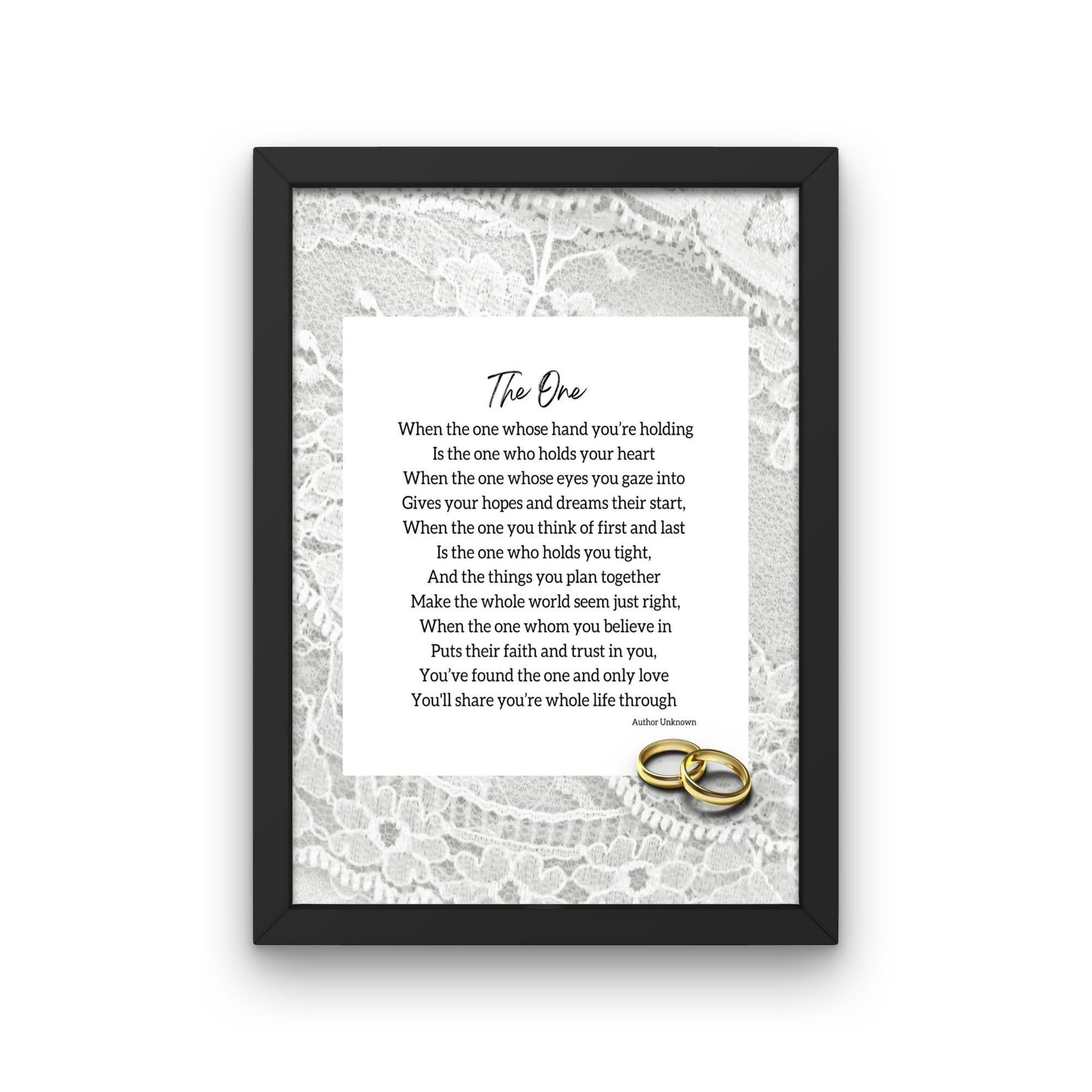 The One Wedding Sayings, Wedding Quotes, Wedding Printable, Shower Gift ...