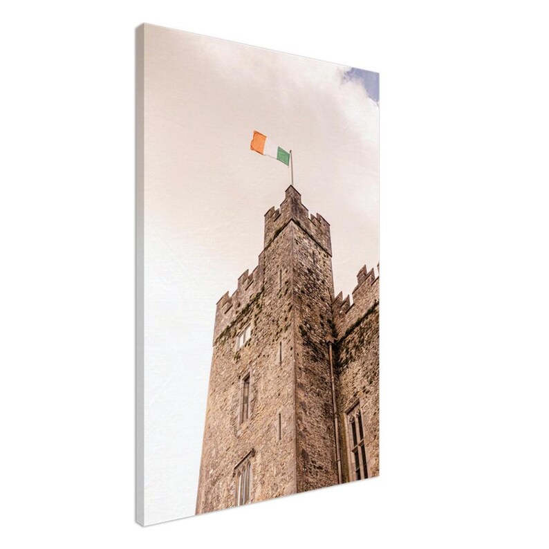 Irish Heritage Wall Art: Bunratty Castle With Flag – Stunning Medieval ...