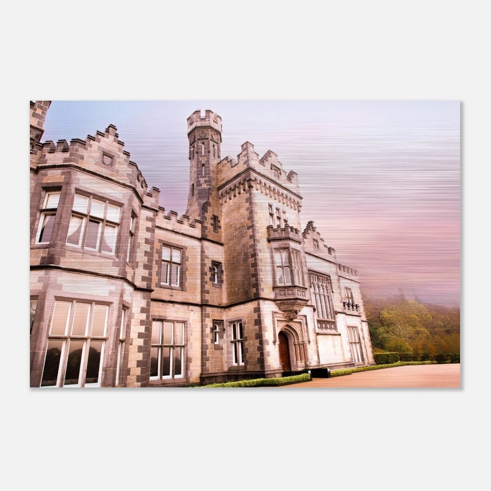 Irish Castle Brushed Aluminum Print. Kylemore Abbey. Panoramic Photo ...