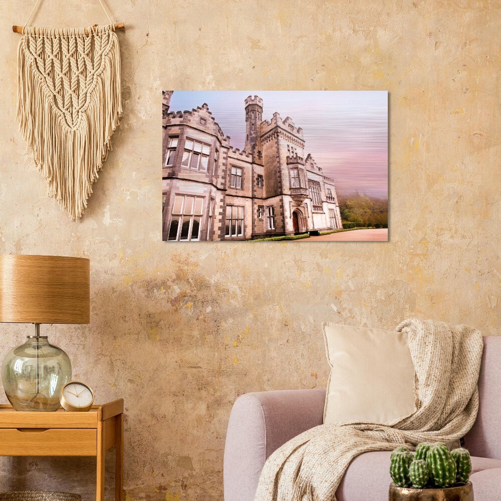Irish Castle Brushed Aluminum Print. Kylemore Abbey. Panoramic Photo ...