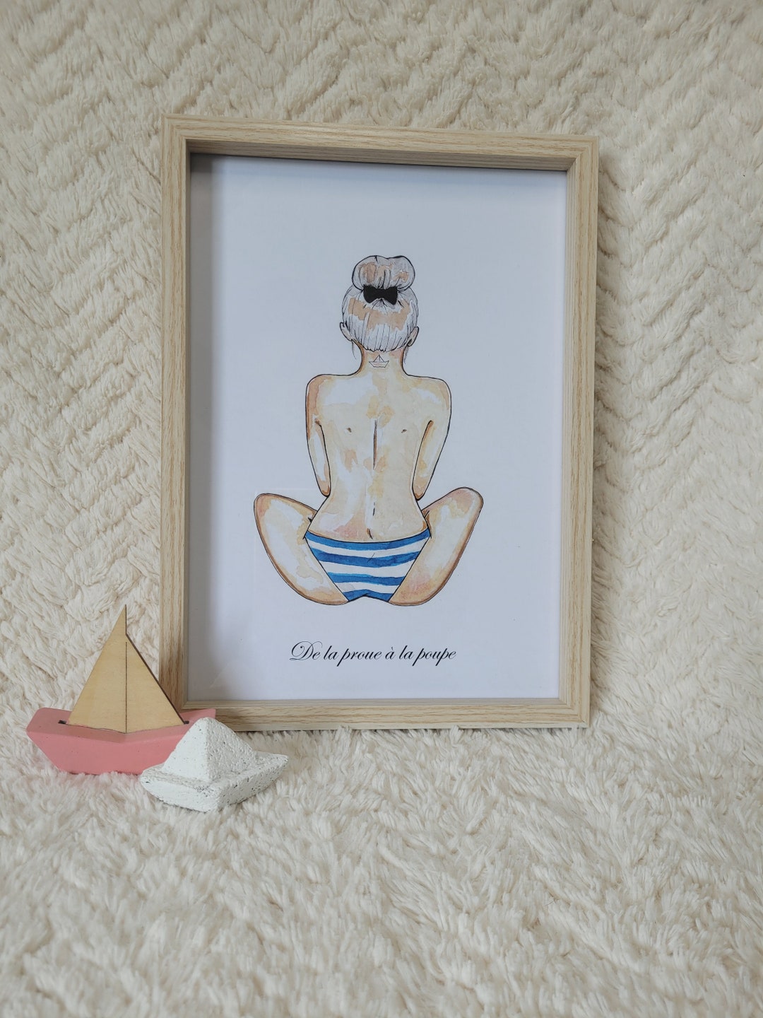 De la proue à la poupe Impression aquarelle - Etsy France