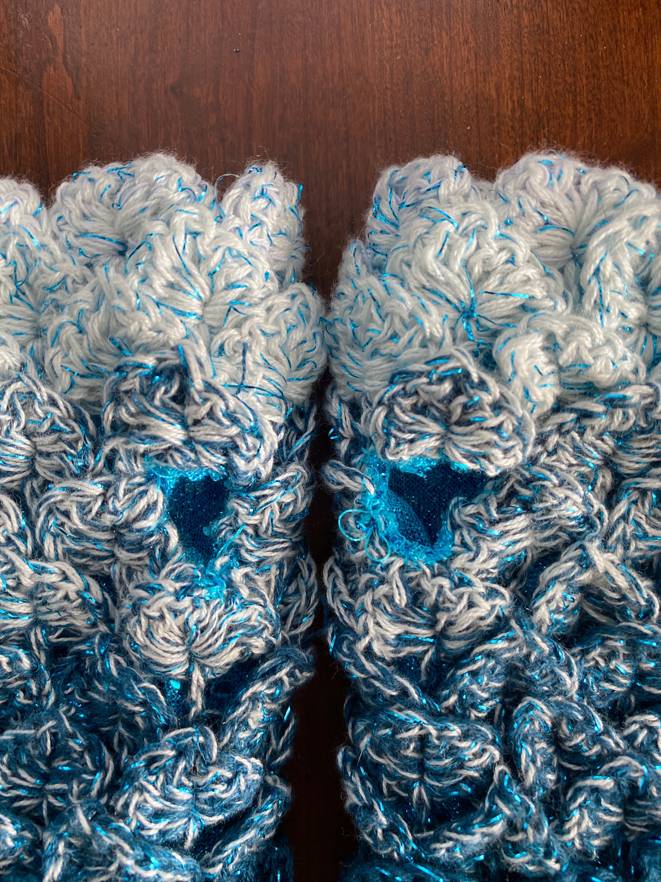 Ombre Fingerless Crocheted Mermaid Gloves - Etsy