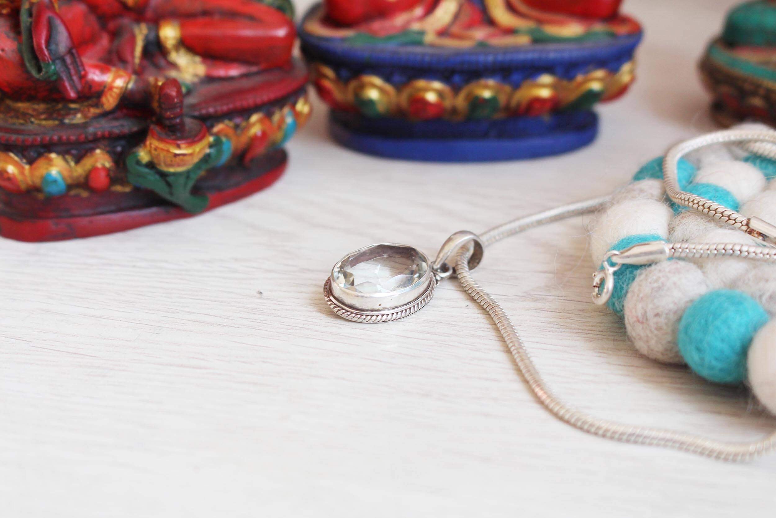 Sterling Silver Pendant / Gemstone Pendants / Handmade/ Nepal Jewellery ...