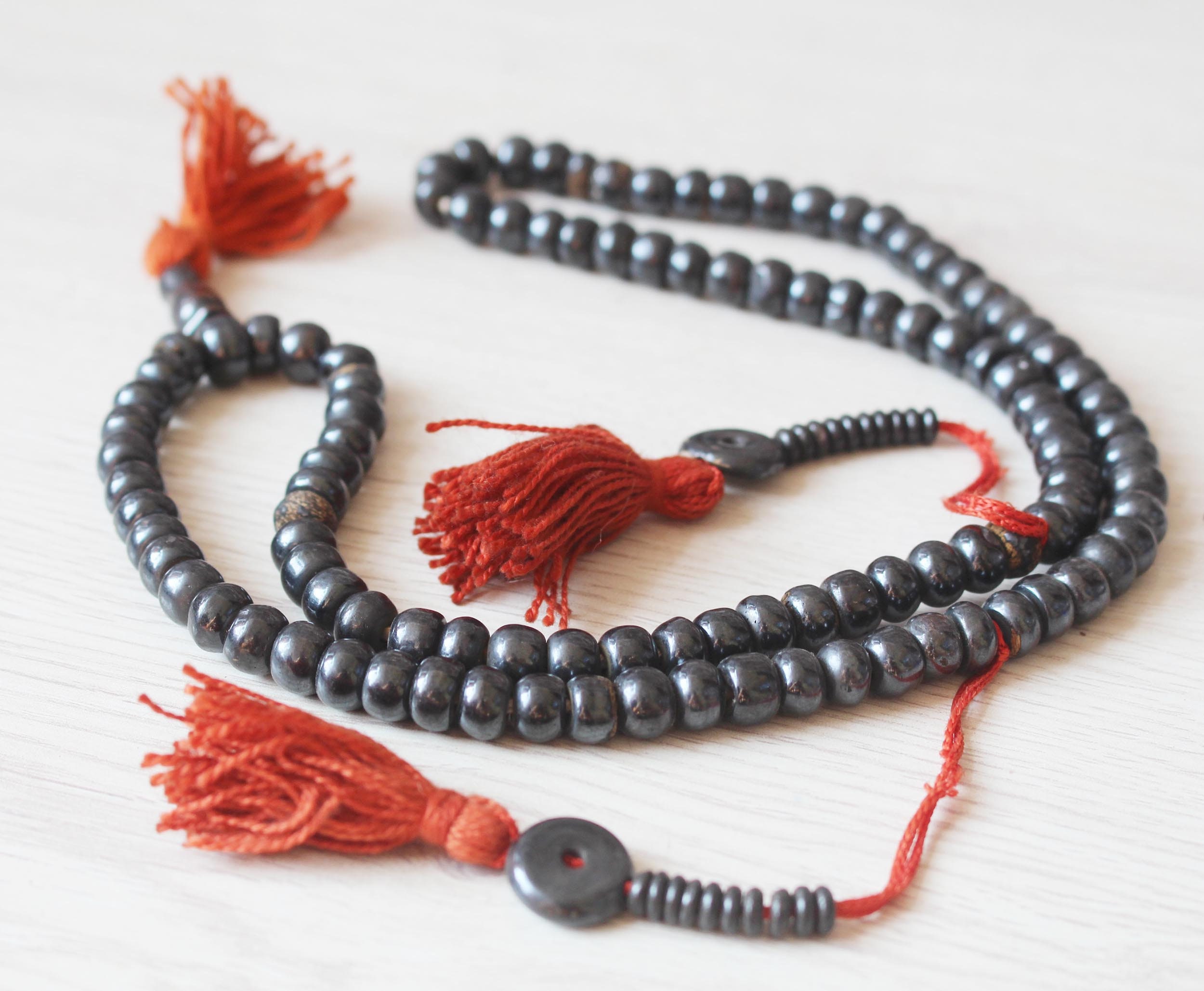 Bone Mala / 8mm Dark Black / Tibetan Mala / Yoga Mala / Gifts | Etsy
