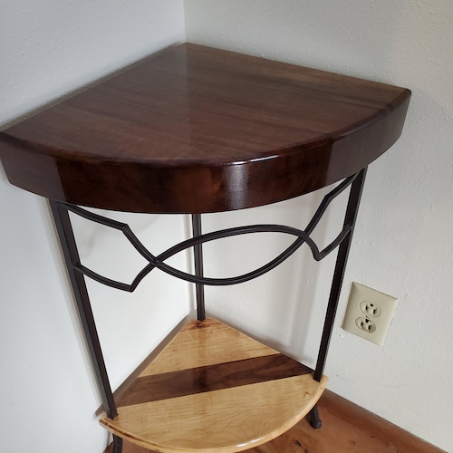 Small Corner Desk Reclaimed Wood Corner Table Desk Solid Oak - Etsy