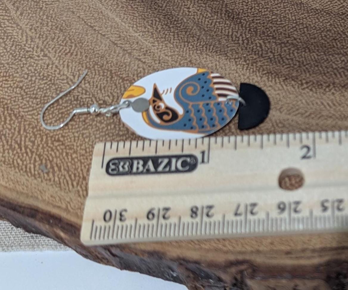 Bird Art Earrings: Lightweight Unique Jewelry, Owls, Road-runner ...