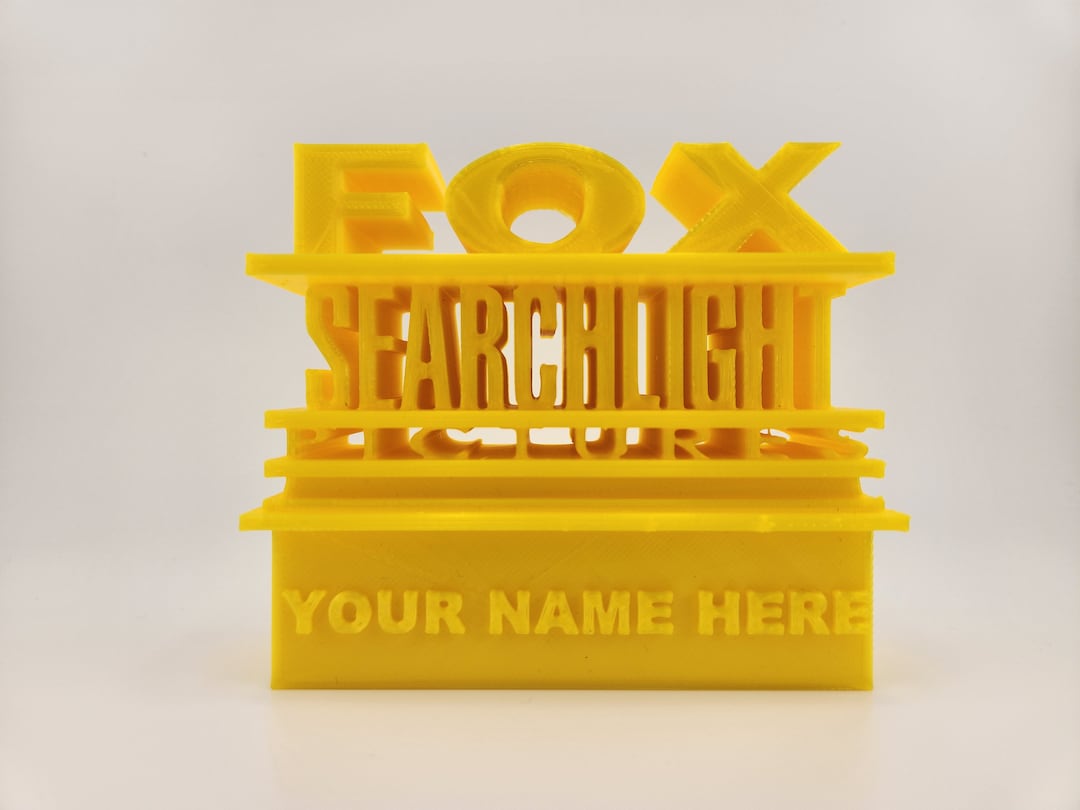 20th Fox Searchlight Pictures Logo Personalized Name 3D - Etsy