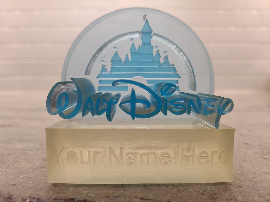 Walt Disney Logo Disney World 3D Printed Customizable Gift | Etsy