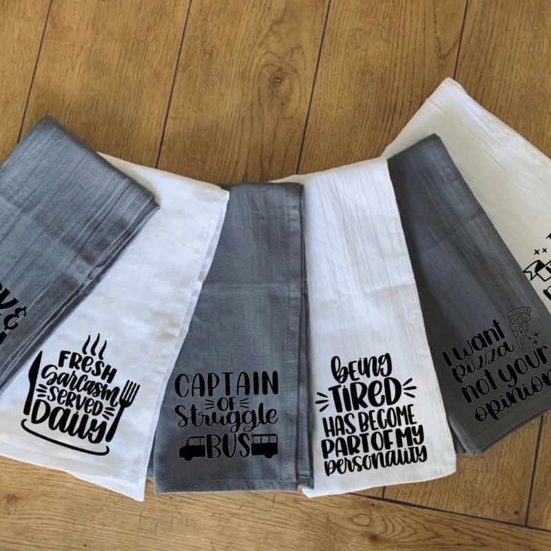 Kitchen Towel Sayings - Etsy