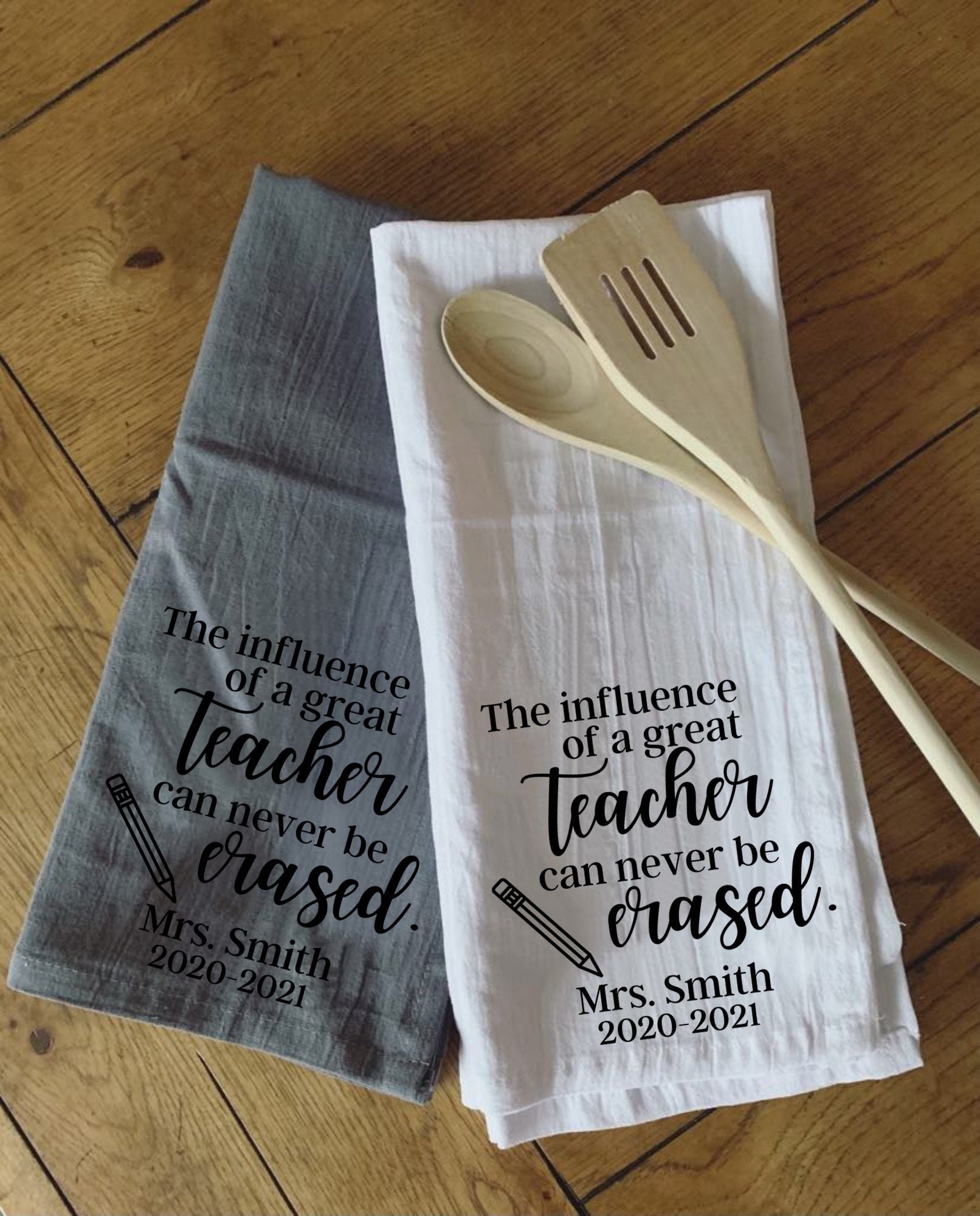 Personalized Teacher, Teaching Kitchen, Tea Towels Flour Sack Towel ...
