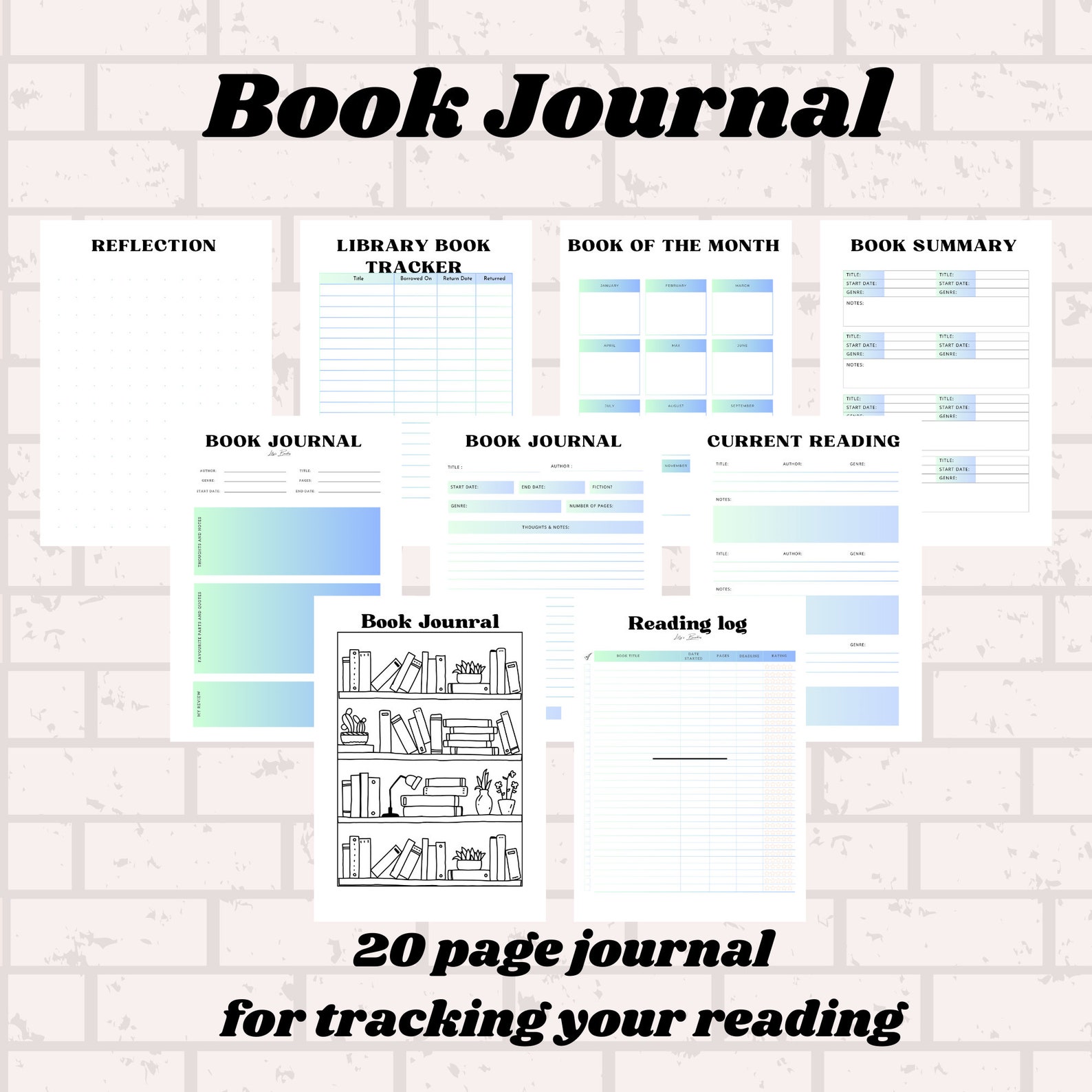 Book Journal for Book Clubs, Book Collectors, Book Worm and Those Who ...