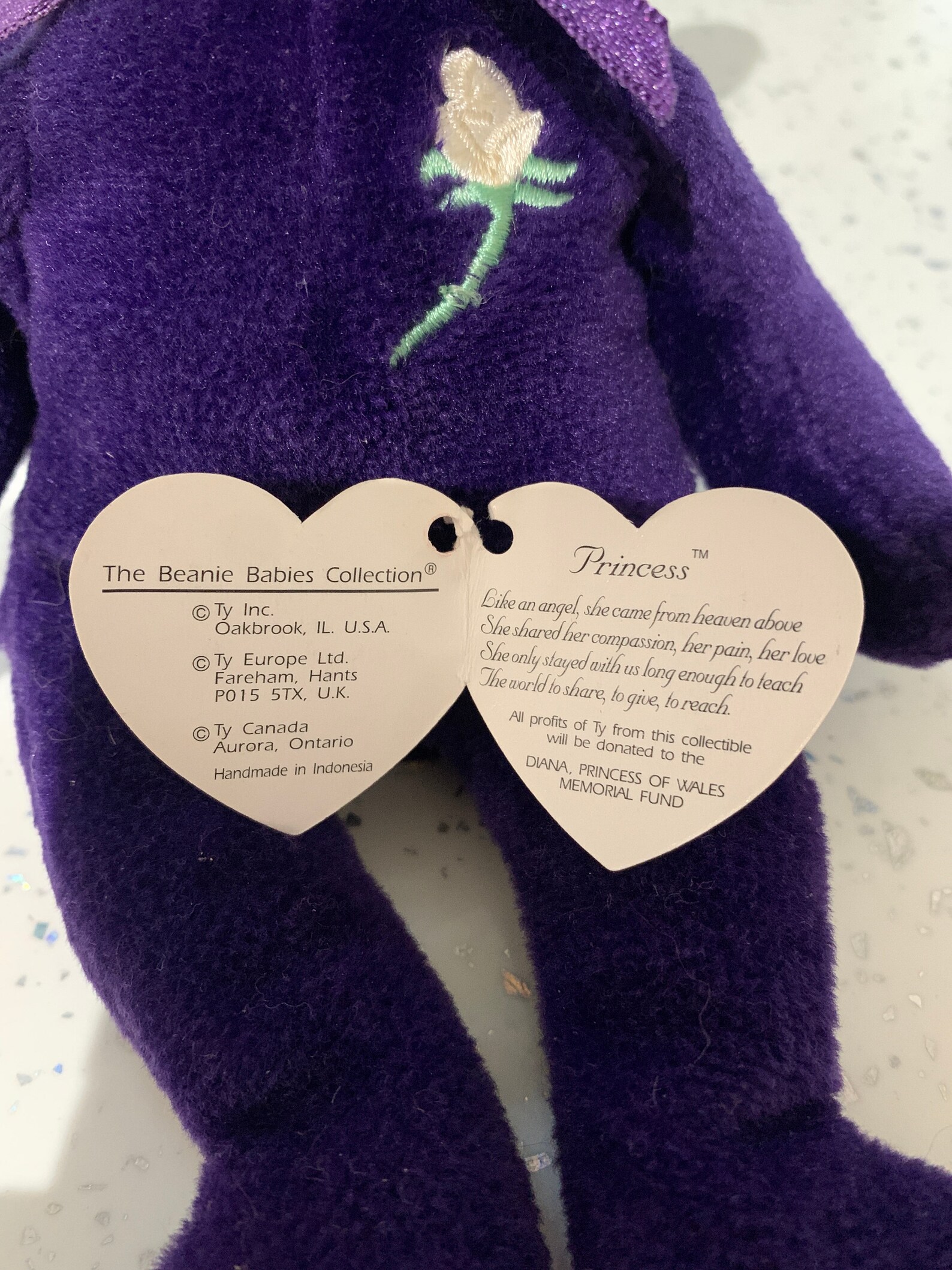 1st Edition Ultra Rare Princess Diana Beanie Baby 1997 ( Excellent ...